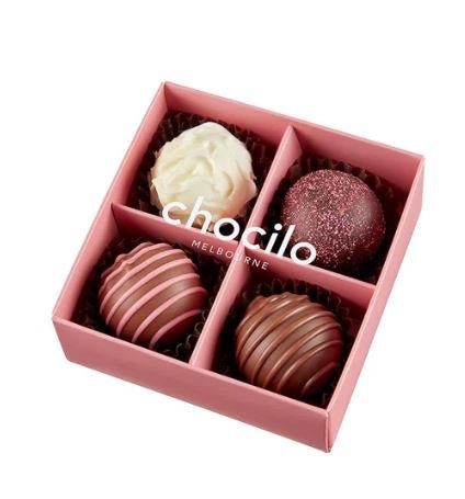 Chocolate Truffle Assortment Gift Box 4 Pack - 50g | Chocilo ...